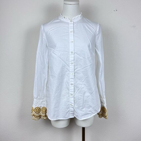 Boden | Tops | Boden Shirt Womens Four Bronwen Button Bohenian Coastal ...